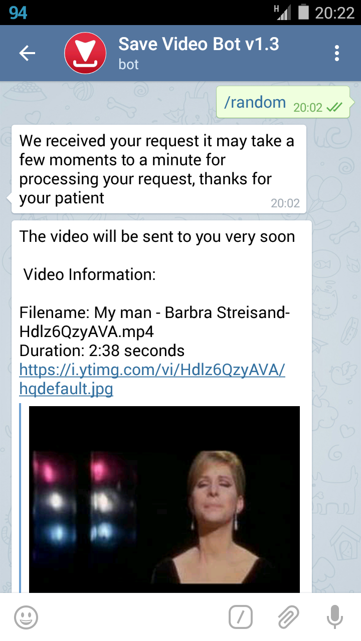Save Video Bot | Bots for Telegram